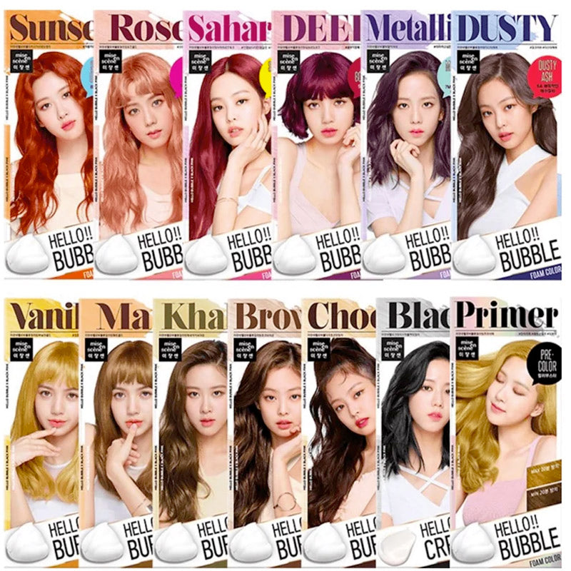 Mise En Scene - Hello Bubble Foam Colour Hair Dye 30g x (17 Colours ...